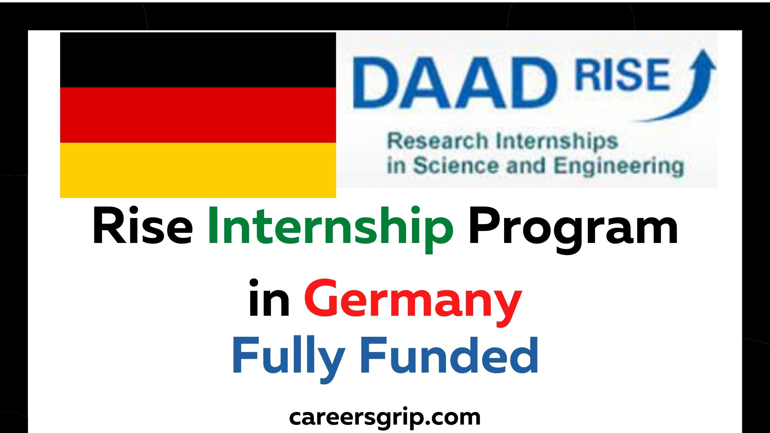 RISE Internship Program in Germany 2025 | Fully Funded
