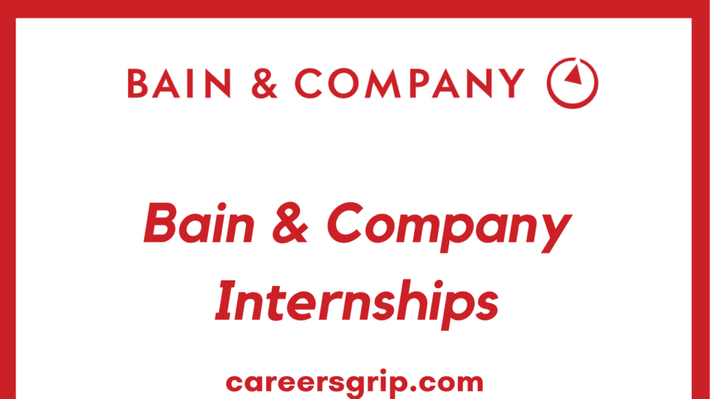 Bain And Company Internship 2025 Apply - Careers Grip